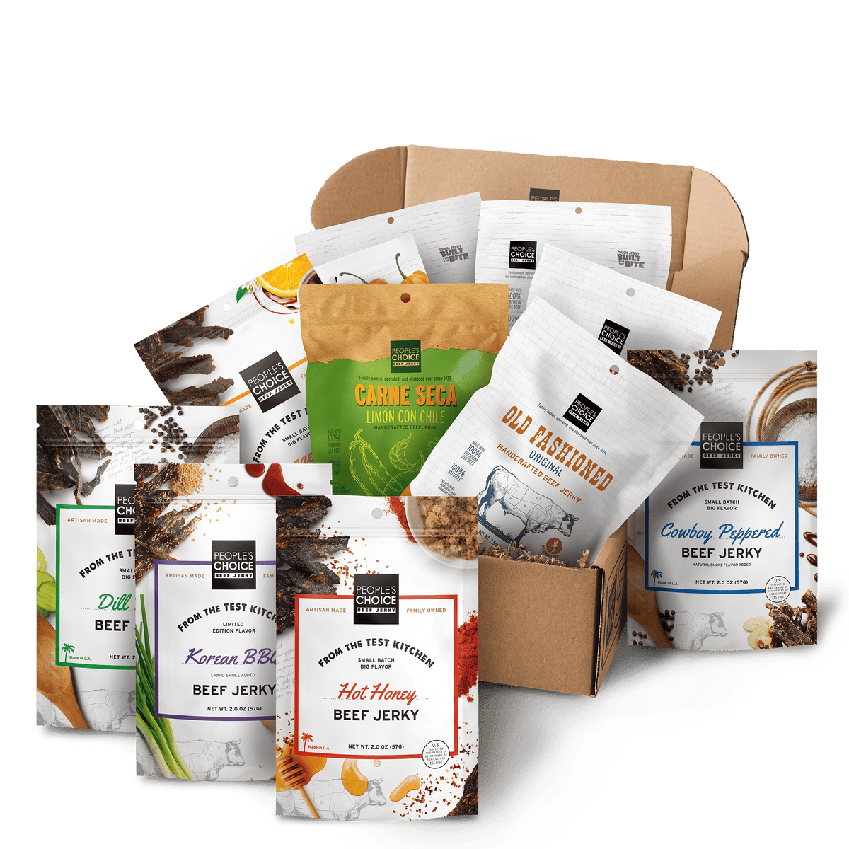 Beef Jerky Sampler Box | Various flavors | People's Choice – People's ...