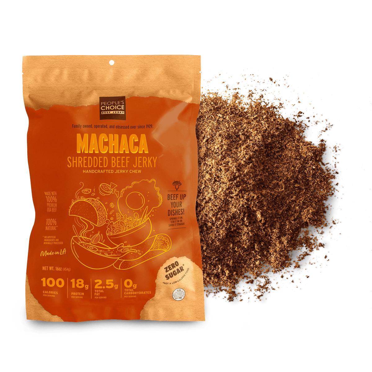 Machaca Beef Jerky Chew | Authentic Carne Seca | People's Choice ...