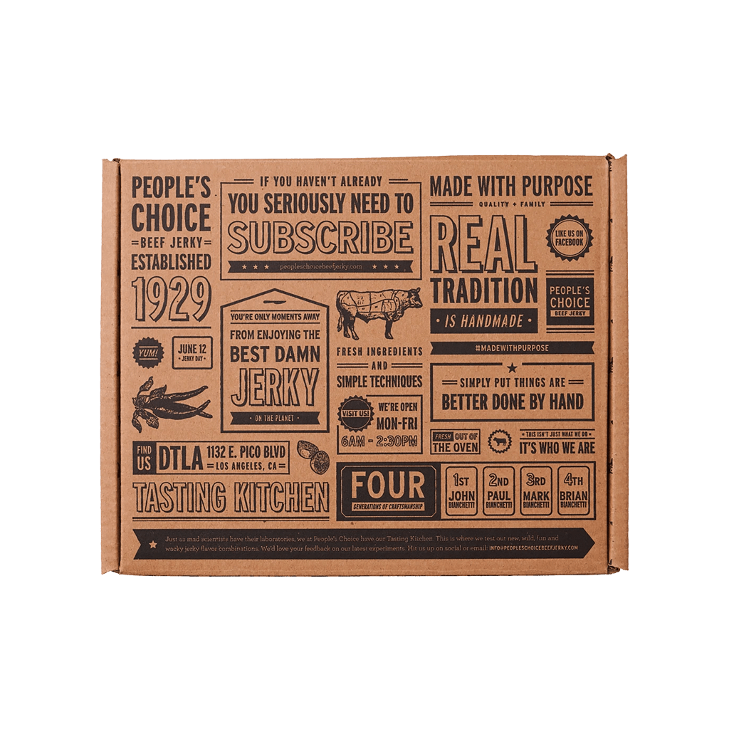 Beef Jerky Sampler Box | Various flavors | People's Choice – People's ...